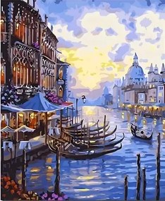 NORIMPEX Malování podle čísel Benátská gondola / 40x50 cm