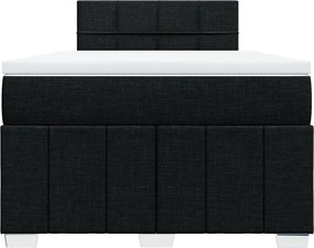 Box spring postel s matrací černá 120x190 cm textil 3289309