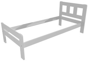 Jednolůžková postel VMK010C (Barva dřeva: barva bílá, Rozměr: 80 x 200 cm)