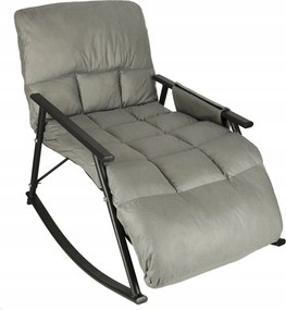 Kik KX3081 Zahradní houpací křeslo s matrací, 100 kg, šedá