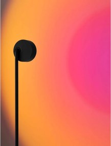 Matně černá kovová LED stojací lampa s ohybatelnou konstrukcí/stmívatelná (výška 121 cm) Irida – Nova Luce
