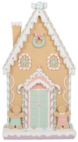 Perníková veliká dekorace chaloupky a perníčků Gingerbread House - 50*15*93 cm