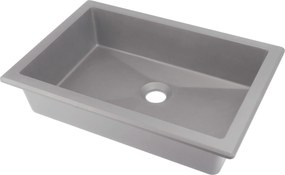 Deante Correo, granitové umyvadlo 500x350x140 mm, šedá metalíza, DEA-CQR_SU5U