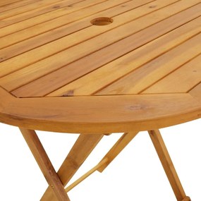 vidaXL Skládací zahradní stolek 70 cm masivní akáciové dřevo [313596]