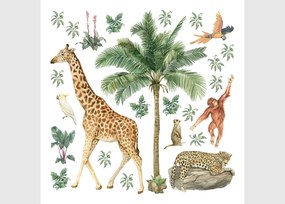 Dětská samolepka na zeď Jungle | 30 x 30 cm | DDKS3819