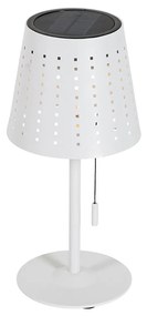 Venkovní stolní lampa bílá vč. LED 3-stupňový stmívač dobíjecí a solární - Ferre