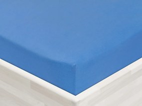 Jersey napínací prostěradlo JR-015 Světle modré 90 x 220 - výška 20 cm