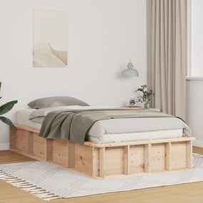 Rám postele Hnědá 90 x 190 cm Masivní borové dřevo 3385739