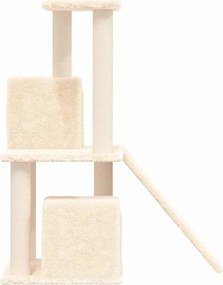 Škrabadlo pro kočky se sisalovými sloupky krémové 82 cm 171663