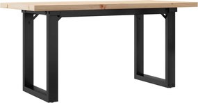 Konferenční stolek s O rámem 90x40x45,5cm borové dřevo a ocel 3282730