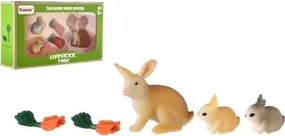 TEDDIES Králíčci s doplňky / 3 ks / 4-6 cm / od 3 let