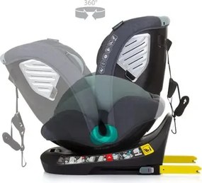 CHIPOLINO Supreme i-Size 40-150cm Isofix 360 Pastel Green / autosedačk