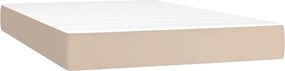 Box spring postel s matrací cappuccino 120x200 cm umělá kůže 3142838