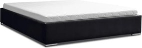 Eka Čalouněná postel LANA 90 x 200 cm Barva látky Trinity: Černá (Trinity 2316), Úložný prostor: Bez úložného prostoru