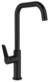 Invena Alonia, vysoká dřezová baterie h-373, černá lesklá, INV-BZ-70-004-V