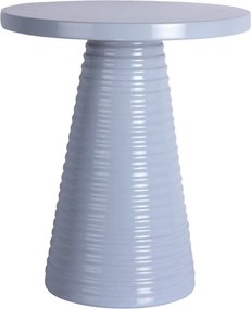 Kovový kulatý odkládací stolek ø 40 cm Catania Ribbed – Leitmotiv
