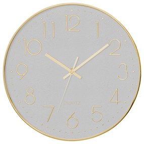 Nástěnné hodiny do dětského pokoje s tichým mechanismem, šedé, 30 cm O