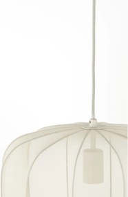 Krémové závěsné svítidlo s textilním stínidlem ø 12 cm Plumeria – Light &amp; Living