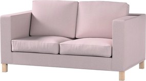 Potah na pohovku IKEA  Karlanda 2-místná, krátký barva růžová látka pletený vzor