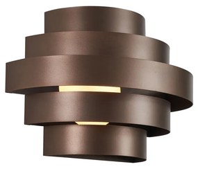 Moderní nástěnné svítidlo bronzové vč. LED s 3-stupňovým stmíváním - Lines