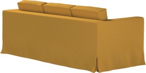 Potah na pohovku IKEA  Karlanda 3-místná nerozkládací, dlouhý barva žlutá látka pletený vzor