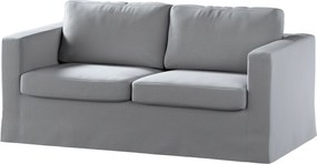 Potah na pohovku IKEA Karlstad 2-místná , nerozkládací, dlouhý barva šedá látka sametová