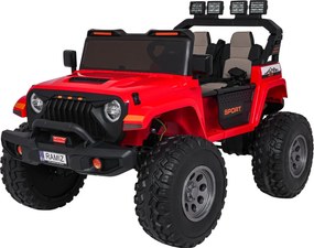 Ramiz Extrémní sportovní vozidlo 4x4 s proměnnou velikostí červené