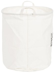 Skládací koš na špinavé prádlo Compactor ARROW - 42 x 42 x 48 cm, bílý, bavlna-kov