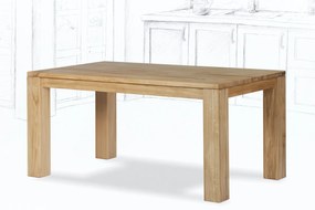 Wooded Jídelní stůl Chicago z masivu DUB 160x90 cm