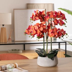 Umělá orchidej SANAE v květináči, 65 cm