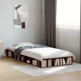 Rám postele kouřový dub 75 x 190 cm kompozitní dřevo 3280535