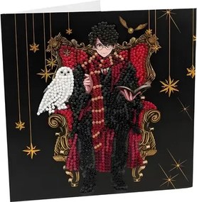 CRYSTAL ART Pohlednice Harry Potter a Hedvika / Diamantové malování /