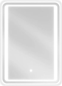 Mexen Zusa, LED koupelnové zrcadlo s podsvícením 50x70 cm, 6000K, ochrana proti zamlžování, 9808-050-070-611-00