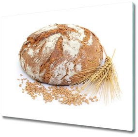 Skleněná krájecí deska Chléb a pšenice 60x52 cm