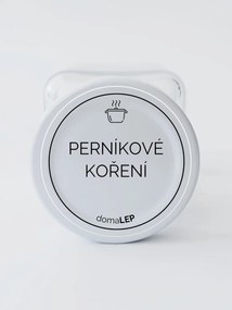 Samolepka na kořenky PERNÍKOVÉ KOŘENÍ průhledná 5 cm základní písmo