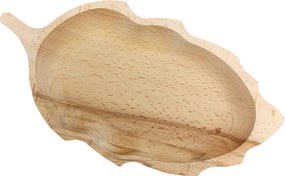 AMADEA Dřevěná miska list, masivní dřevo, 34 cm