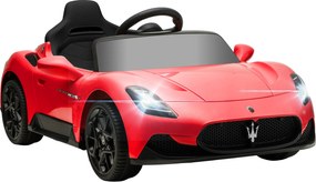 Dětské elektrické auto AIYAPLAY Maserati MC20 s 12V a dálkovým ovládáním 2.4G, plynulý start, LED světla, hudba, houkačka, pružinové odpružení, 3-6 le