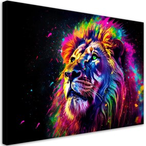 Gario Obraz na plátně Barvy a lev Rozměry: 60 x 40 cm