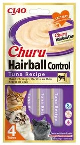 INABA FOODS Co., Ltd. Churu Cat Hairball Tuna Recipe 4x14g