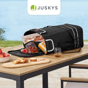 Juskys Nákupní taška na kolečkách 3 v 1, 56 l Barva: červená