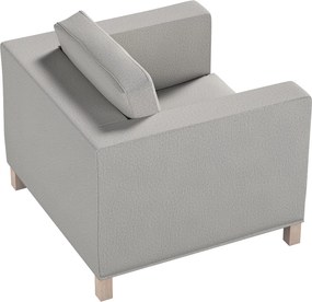 Potah na křesko IKEA Karlanda, krátký barva šedá látka pletený vzor