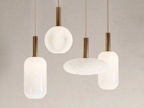 Toolight - závěsné stropní svítidlo APP667-1CP, bílá-zlatá, OSW-04664
