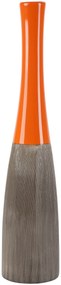 by inspire TOWER Váza 4x8,5x40 cm šedo-oranžová