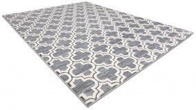 Dywany Łuszczów, Kusový koberec Core W6764 Trellis grey/cream, 80x150, šedá, chodba / předsíň