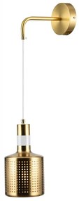 Nástěnná lampa BELLIS zlatý s bílými prvky