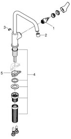GROHE 30630000 - Dřezová baterie START 311 mm lesklý chrom