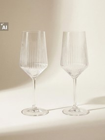 Sinsay - Žebrované skleničky, 2 kusy - clear