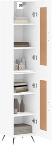 Skříň highboard bílá 34,5 x 34 x 180 cm kompozitní dřevo 3200425