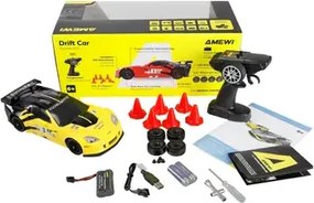 AMEWI Driftovací auto Corvette C6R žlutá / 1:18 / RTR / 4WD pohon / 2.