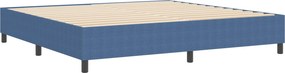 Rám platformy Modrá 200 x 200 cm Žebrovaná látka 3337430